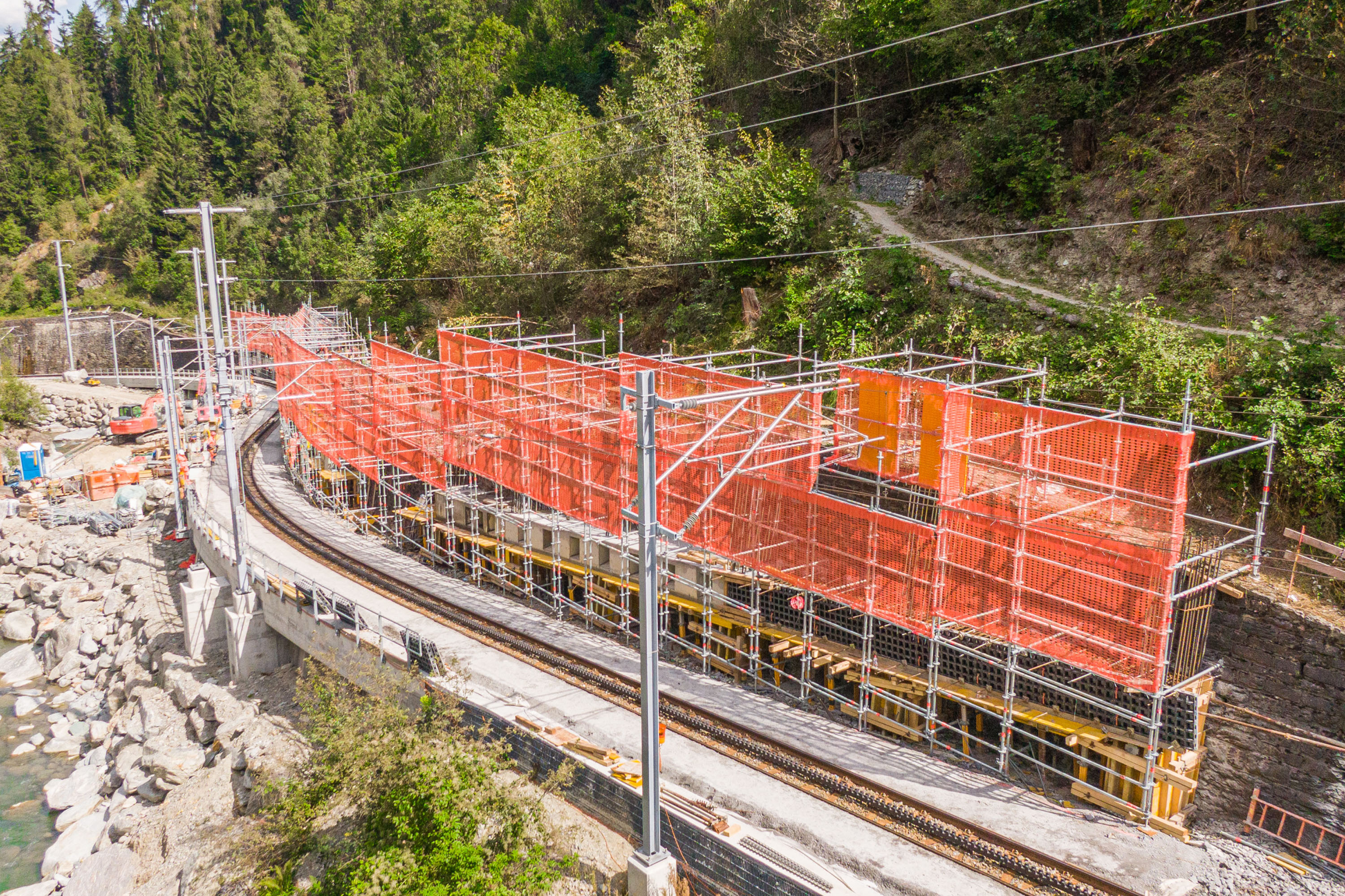 Scaffolding Kipferwald MGBahn TU Mattsand | Volken Group